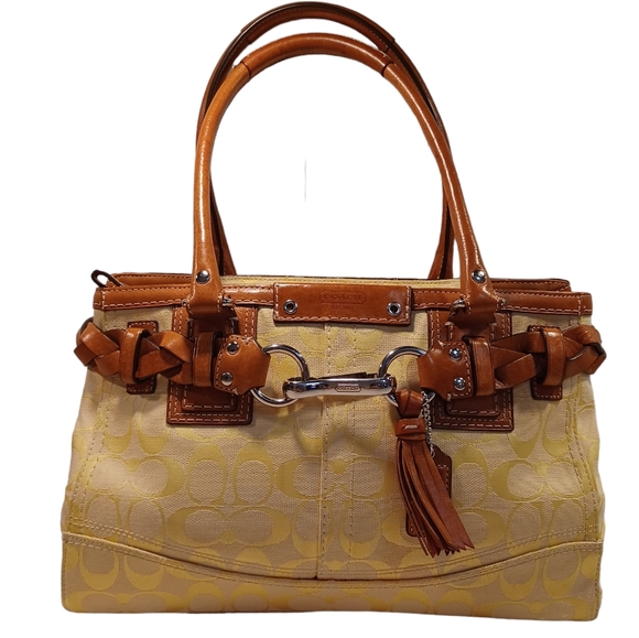 Coach | Bags | Auth Coach Signature Hampton Sachet Bag | Poshmark
